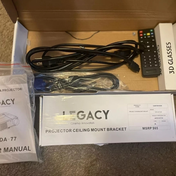 Legacy | Other | Legacy Cinema Innovation Hda77 Home Theater Projector ...